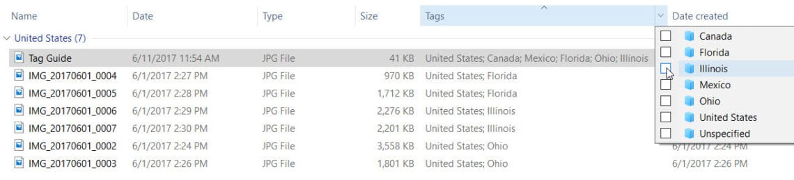 Native Organizing, Part 3: Tagging photos with keywords in Windows