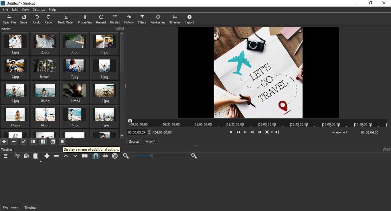 How to create a photo and video slideshow with Shotcut
