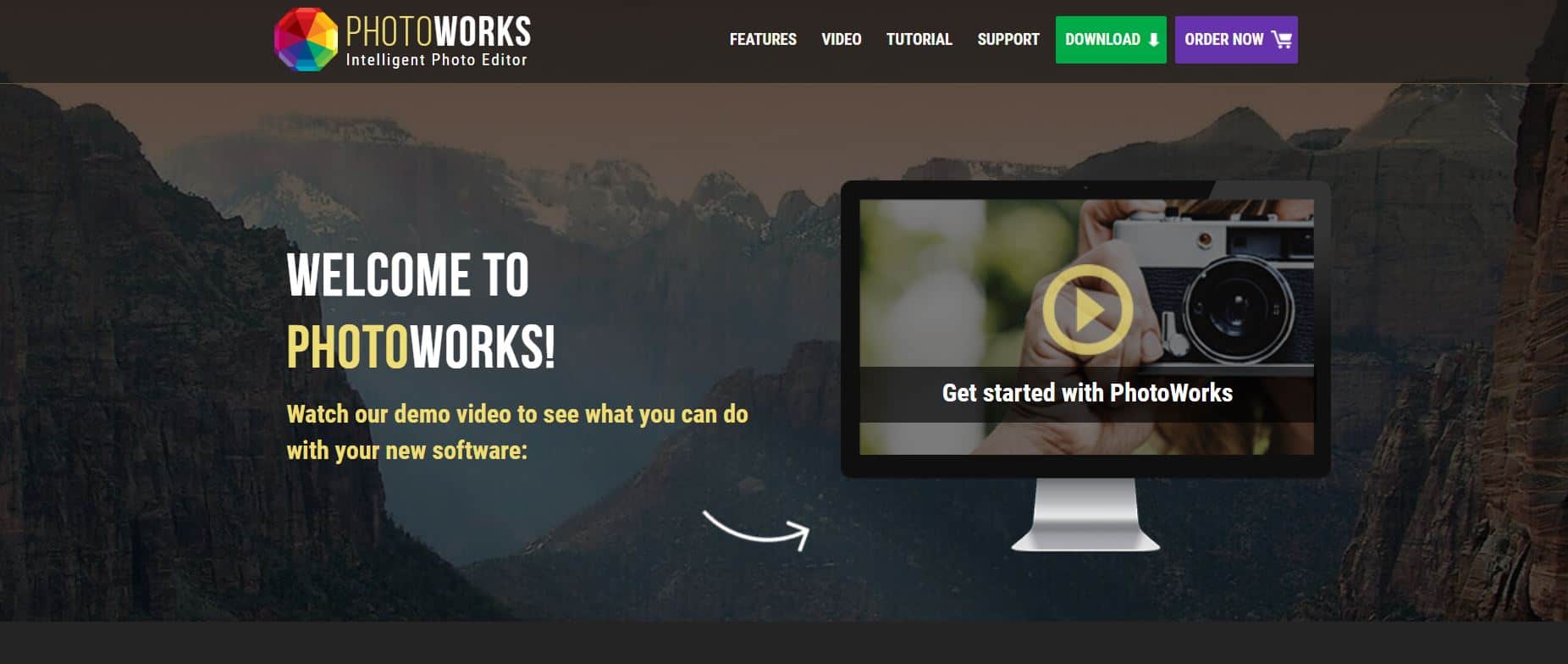 Enhancing a Photo with Visual Captions in PhotoWorks
