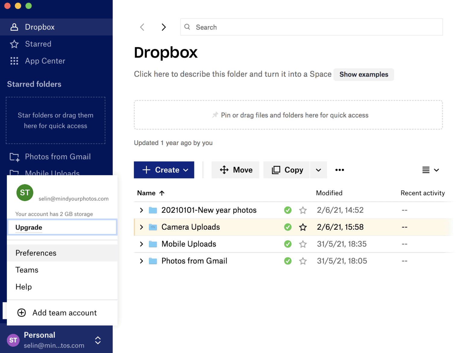 How to Use Dropbox for Your Photo Organizing Projects