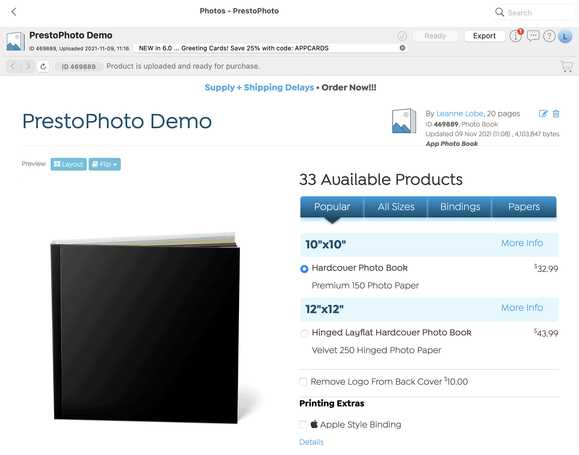 How to Create Photo Books with PrestoPhoto using Adobe Lightroom